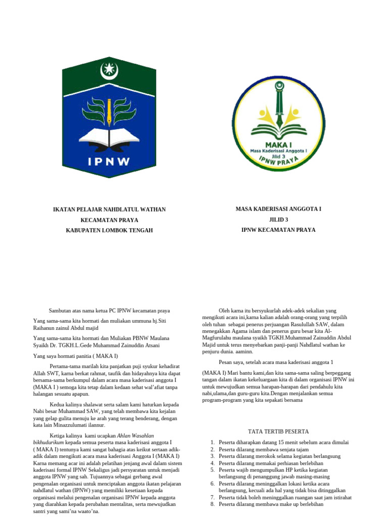 Logo IPNW dan Kaderisasi Anggota | PDF