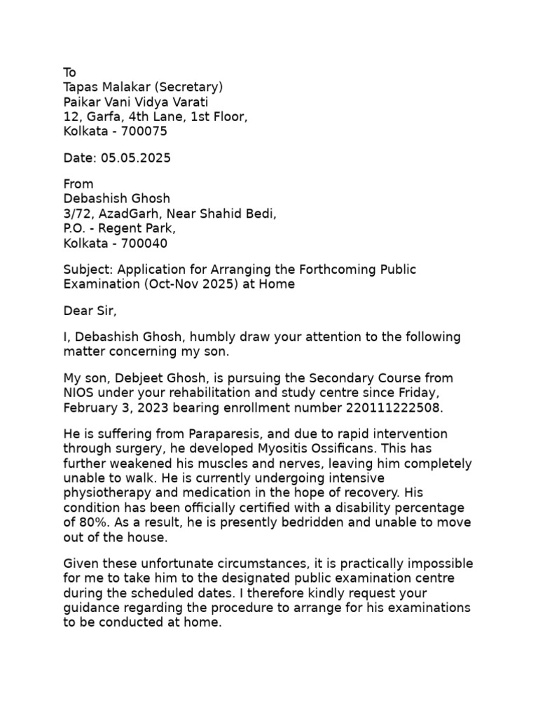 A Very Important Letter | PDF