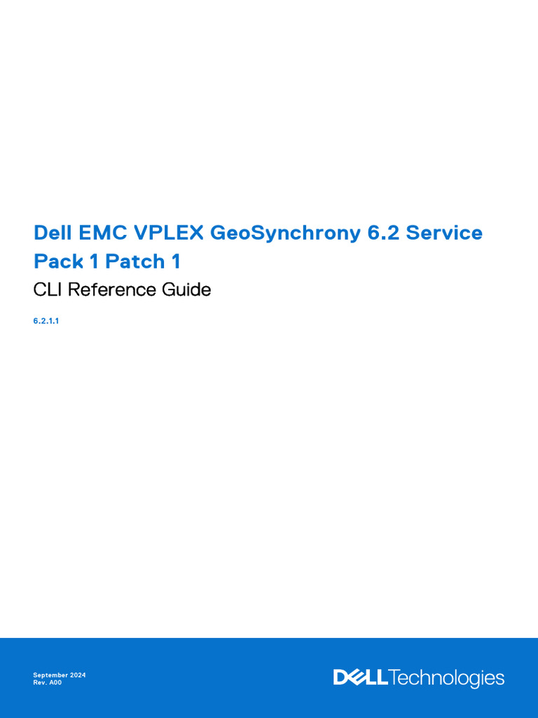 Vplex P Cliguide 621p1 | PDF | Command Line Interface | Computing