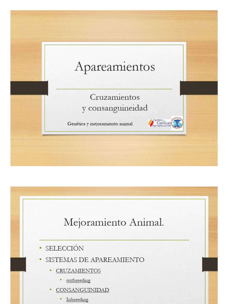 Cruzamientos y Mejoramiento Animal | PDF | Genética | Biología