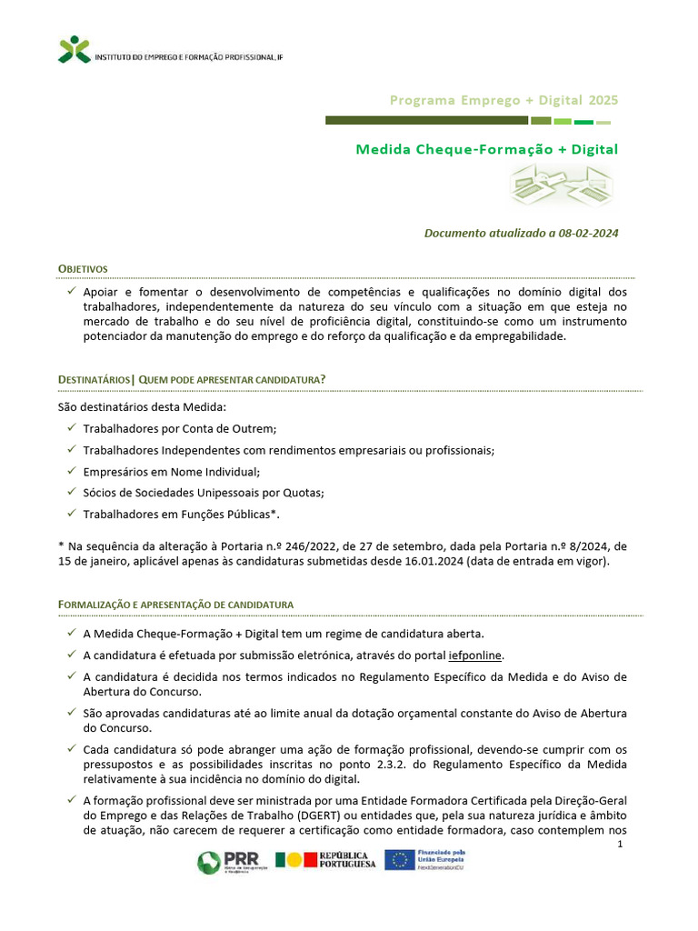 Ficha Sintese Medida Cheque-Formacao Mais Digital | PDF ...