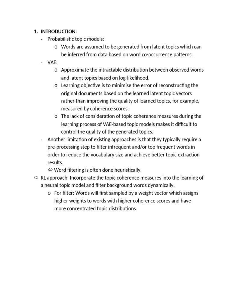 Neural Topic Model With Reinforcement Learning | PDF | Algorithms ...