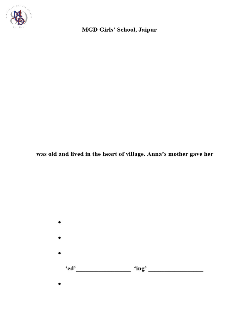 Grade-1 Practice Worksheet | PDF | English Language