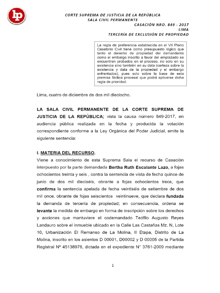 MODELO DE Casacion-849-2017 | PDF