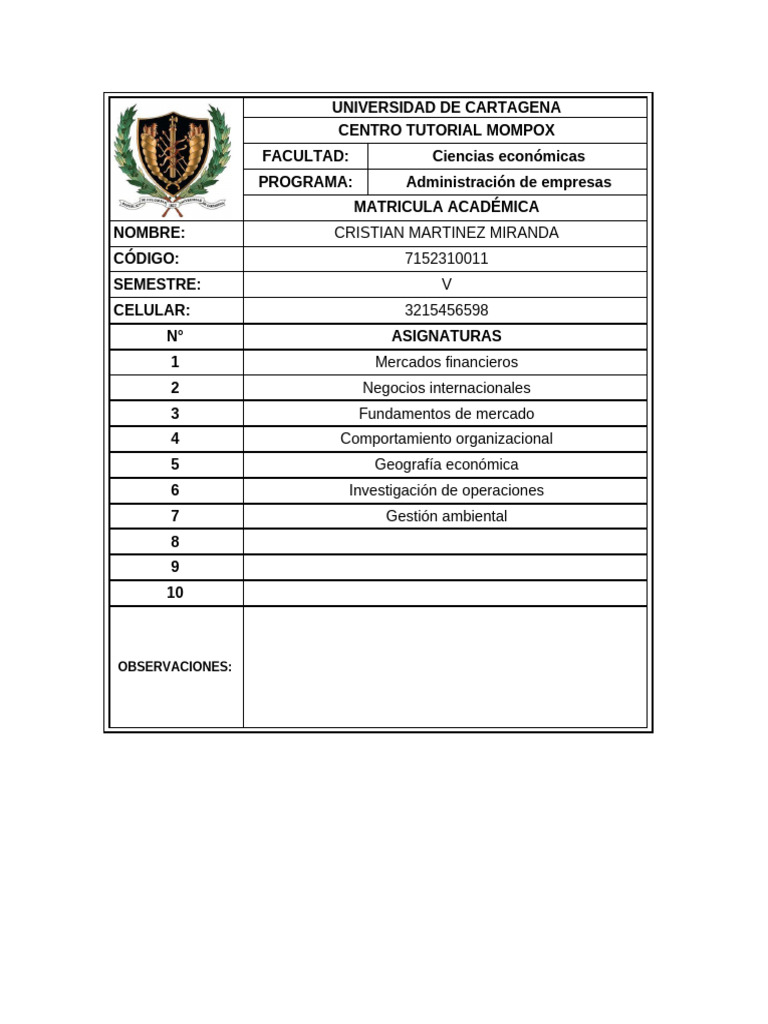 Formulario 2025-1 | PDF