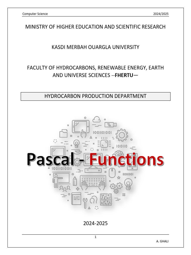Course S2-03 - Pascal - Functions | PDF | Parameter (Computer ...