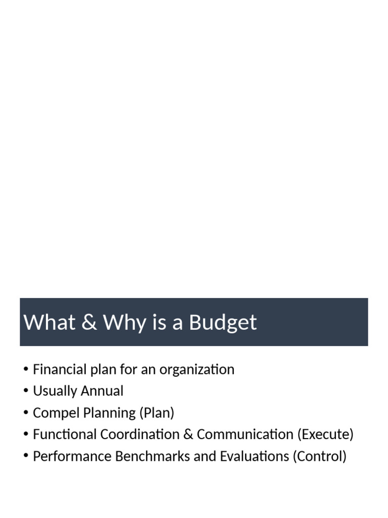 9.0 Budgeting and Operational Planning | PDF | Budget | Expense