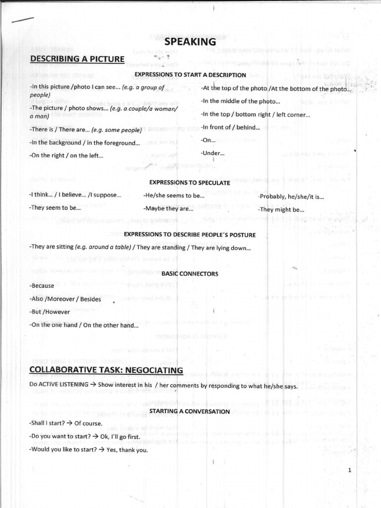 Speaking Part 2 and 3 | PDF