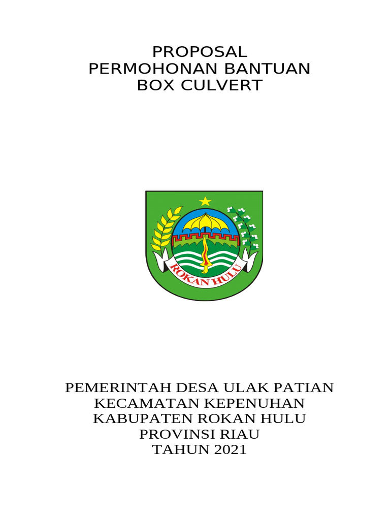 Proposal Box Culvert | PDF
