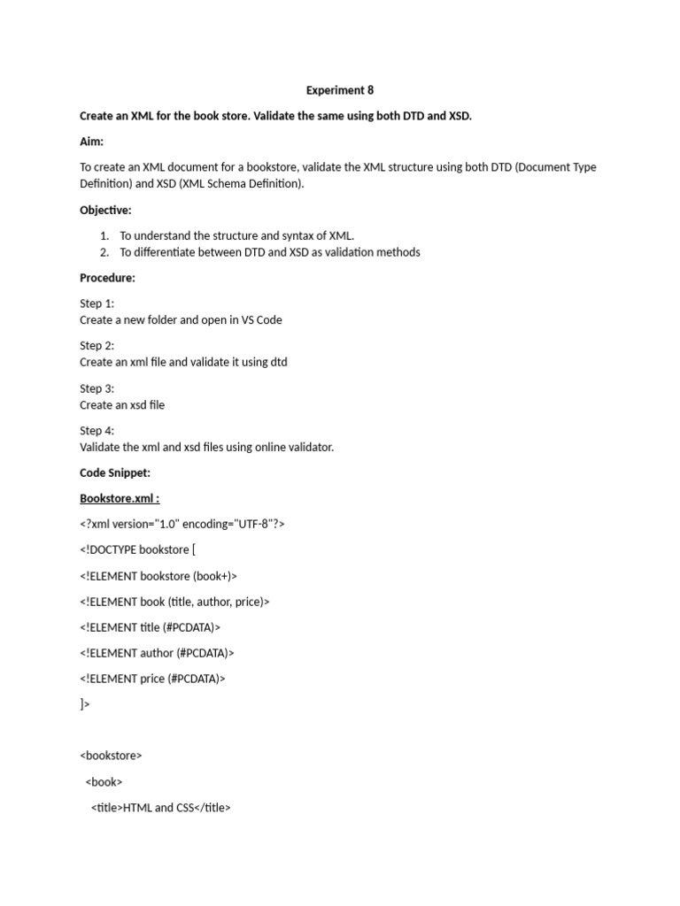 Experiment 8 Record Format | PDF