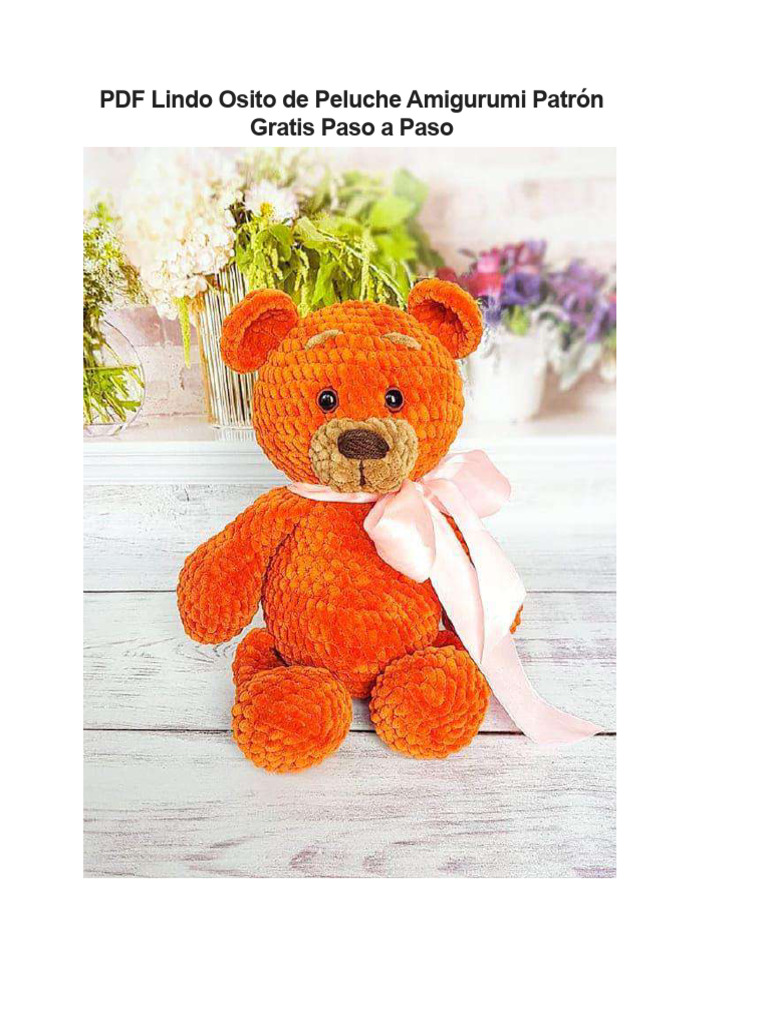 Lindo-Osito-de-Peluche.pdf · versión 1 | PDF | Amigurumi | Tejer