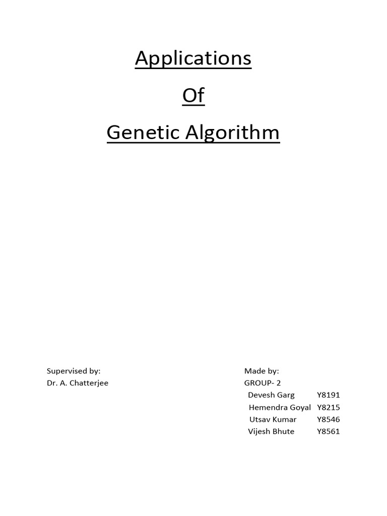 Genetics Probablistic Search Techniques | PDF | Genetic Algorithm | Natural Selection