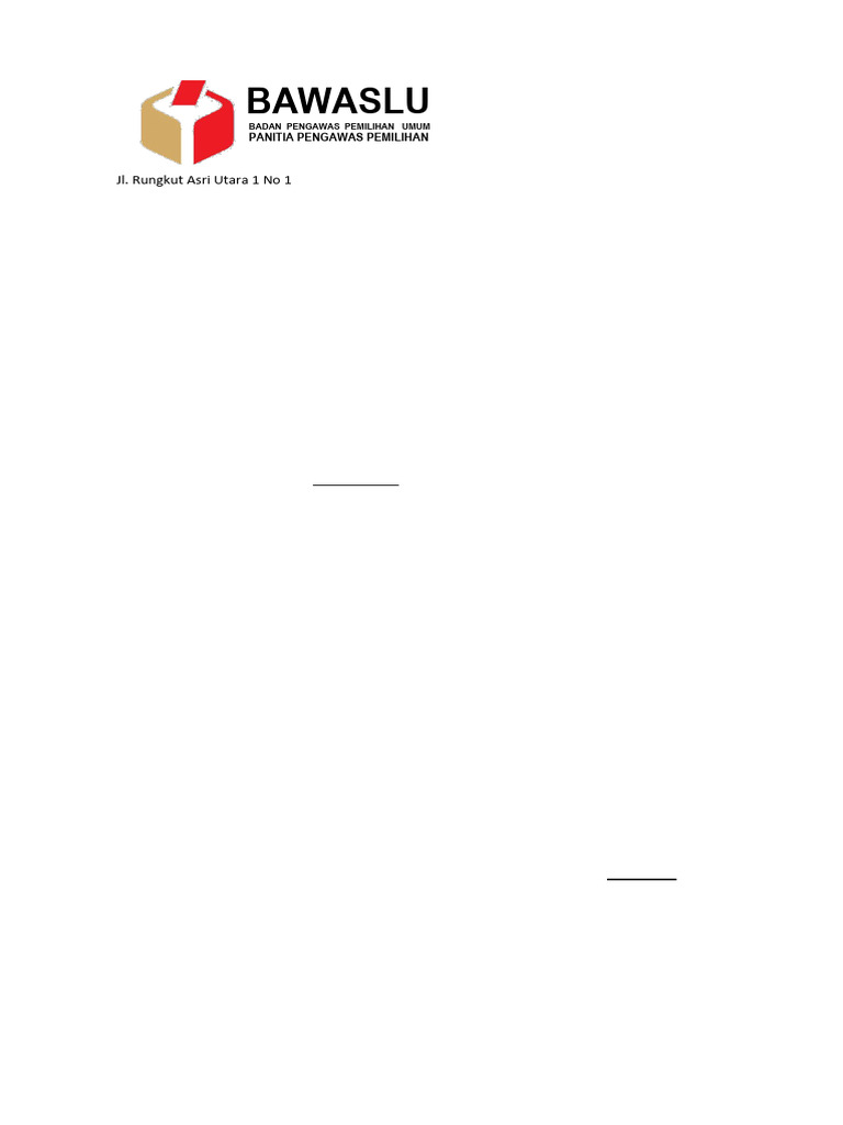 FORM MODEL A Rapat Pleno Terbuka | PDF