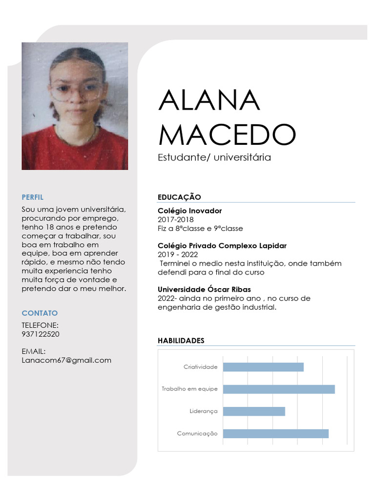 Curriculo Alana Macedo | PDF