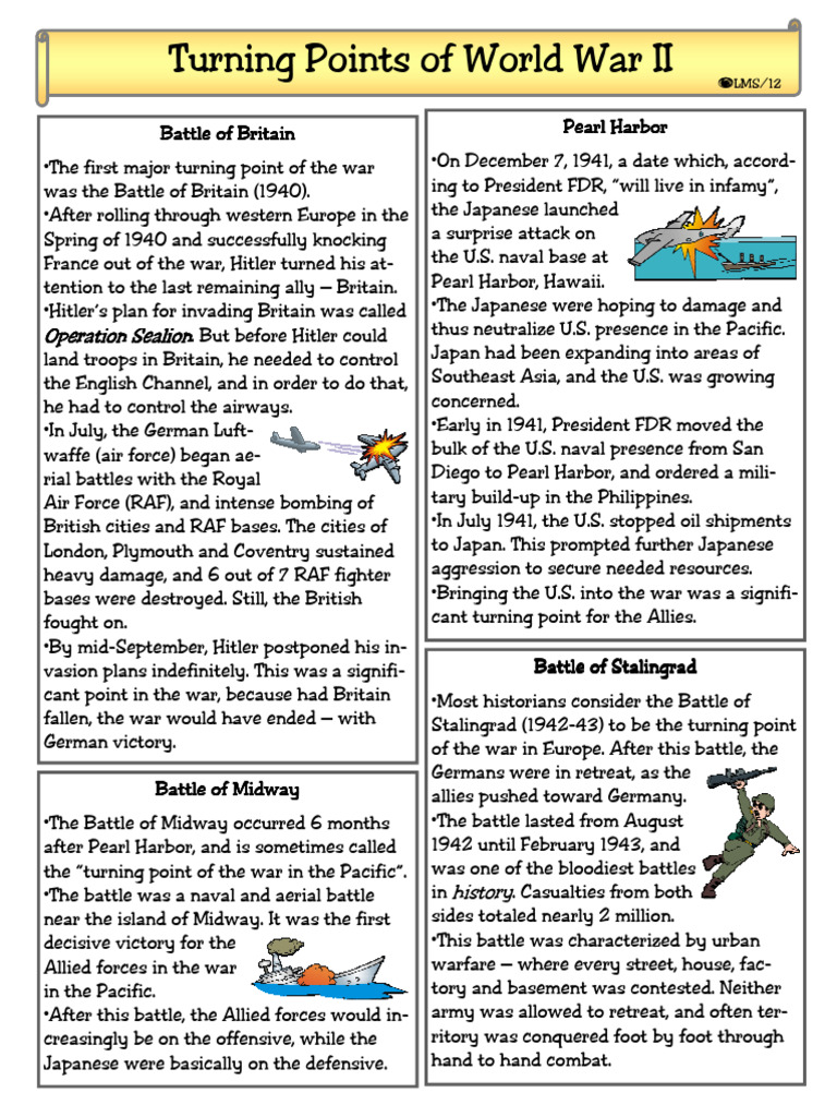 E Reading Turning Points | PDF | Battles | Attack On Pearl Harbor