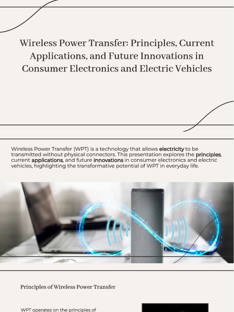 Wireless Power Transfer in EVs & Electronics | PDF