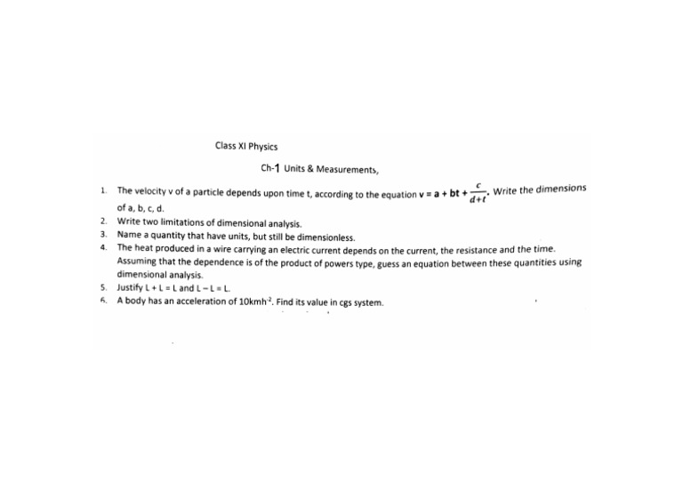 Extra Ques (Ch-1) | PDF