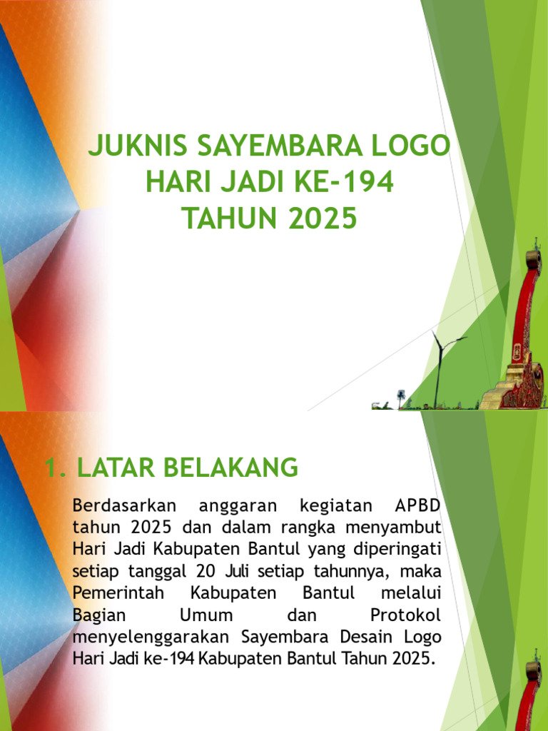 Sayembara Logo Hari Jadi Bantul 2025 | PDF