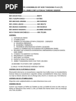 Kanisa 2025 Mpango Kazi | PDF