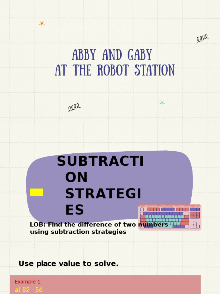 Subtraction Strategies for Grade 4 | PDF