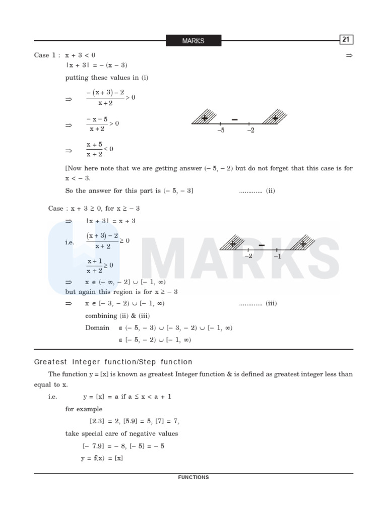 01 Functions Revision Notes Getmarks App | PDF | Function (Mathematics ...