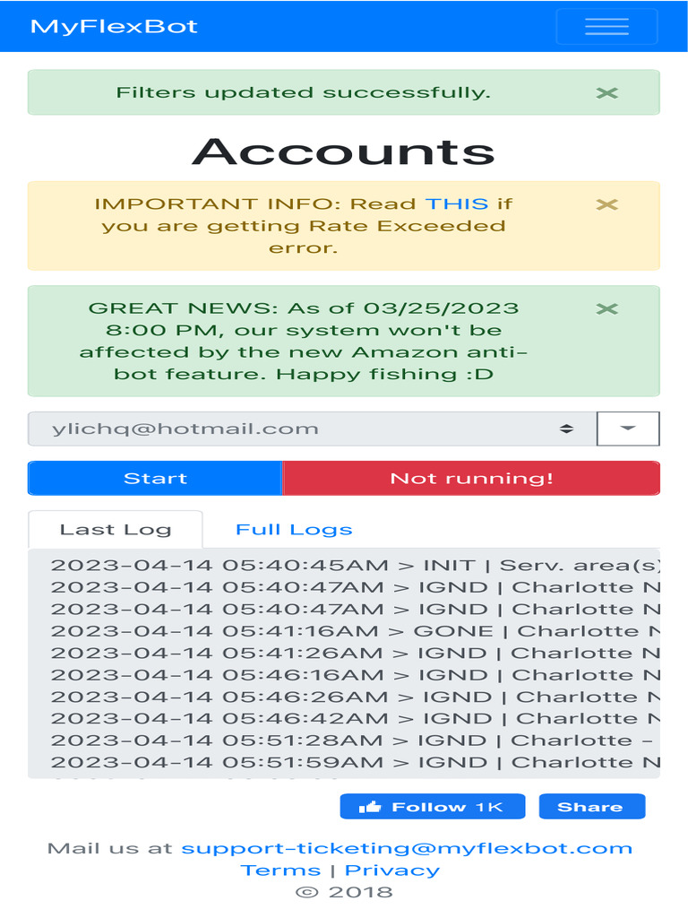 MyFlexBot - A Fully Customizable and Secure Auto Grabber App For Amazon ...