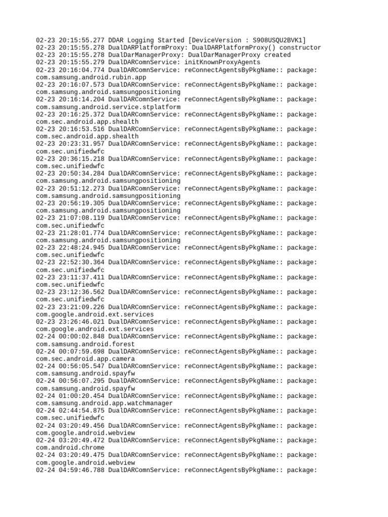 Ddar FW Log | PDF