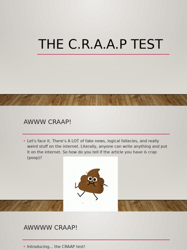 The Craap Test Presentation | PDF