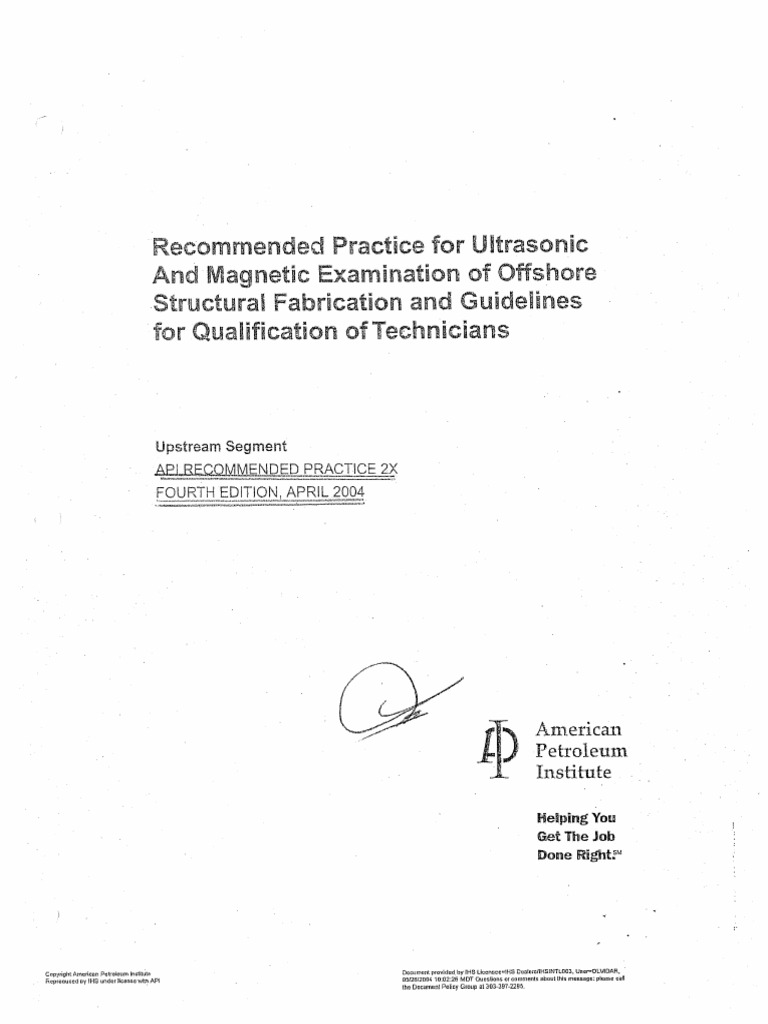 Api RP 2X Español | PDF