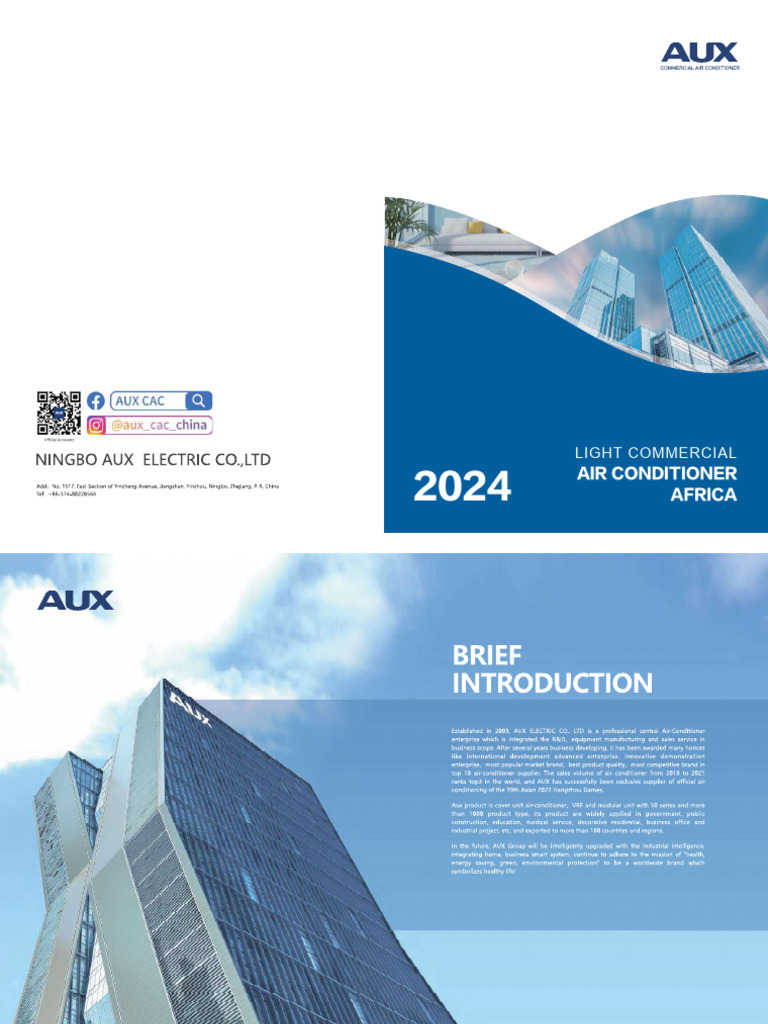 AUX 60000 BTU Air Conditioner Overview | PDF | Air Conditioning ...