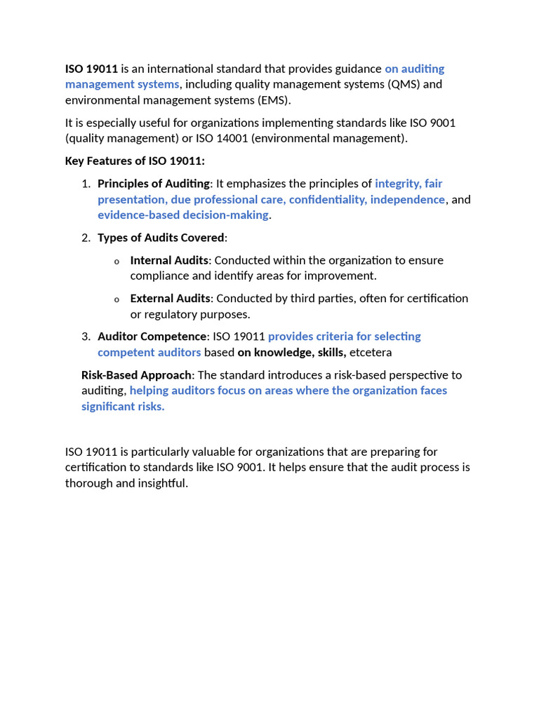 Iso 19011 | PDF