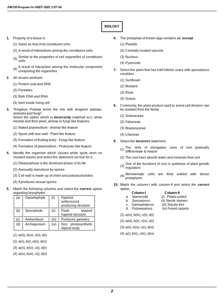 AIM 720 CST 05A 15-04-2025 Processed | PDF | Endoplasmic Reticulum ...