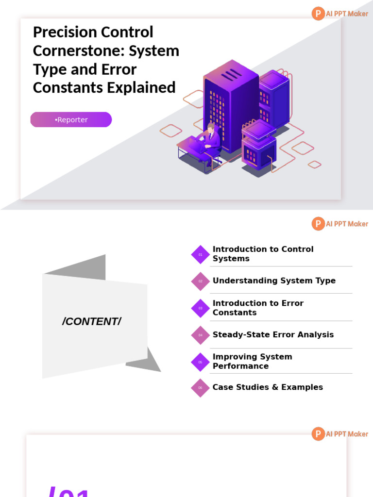AIPPTMaker - Precision Control Cornerstone - System Type and Error Constants Explained | PDF ...