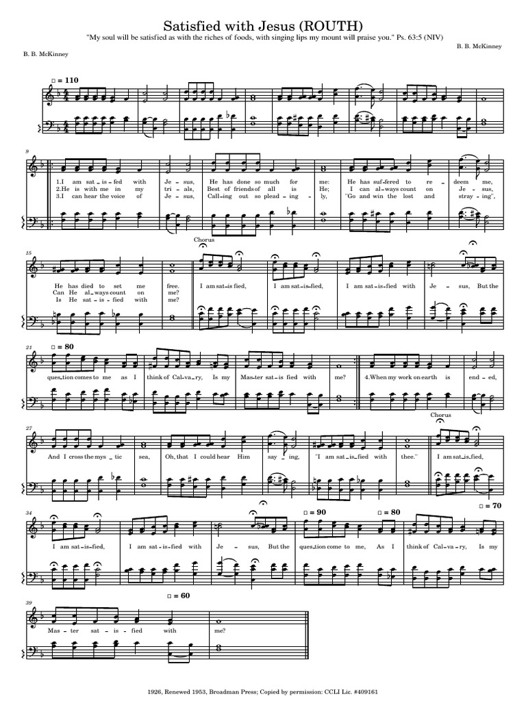 Satisfied_with_Jesus_ROUTH 1 | PDF