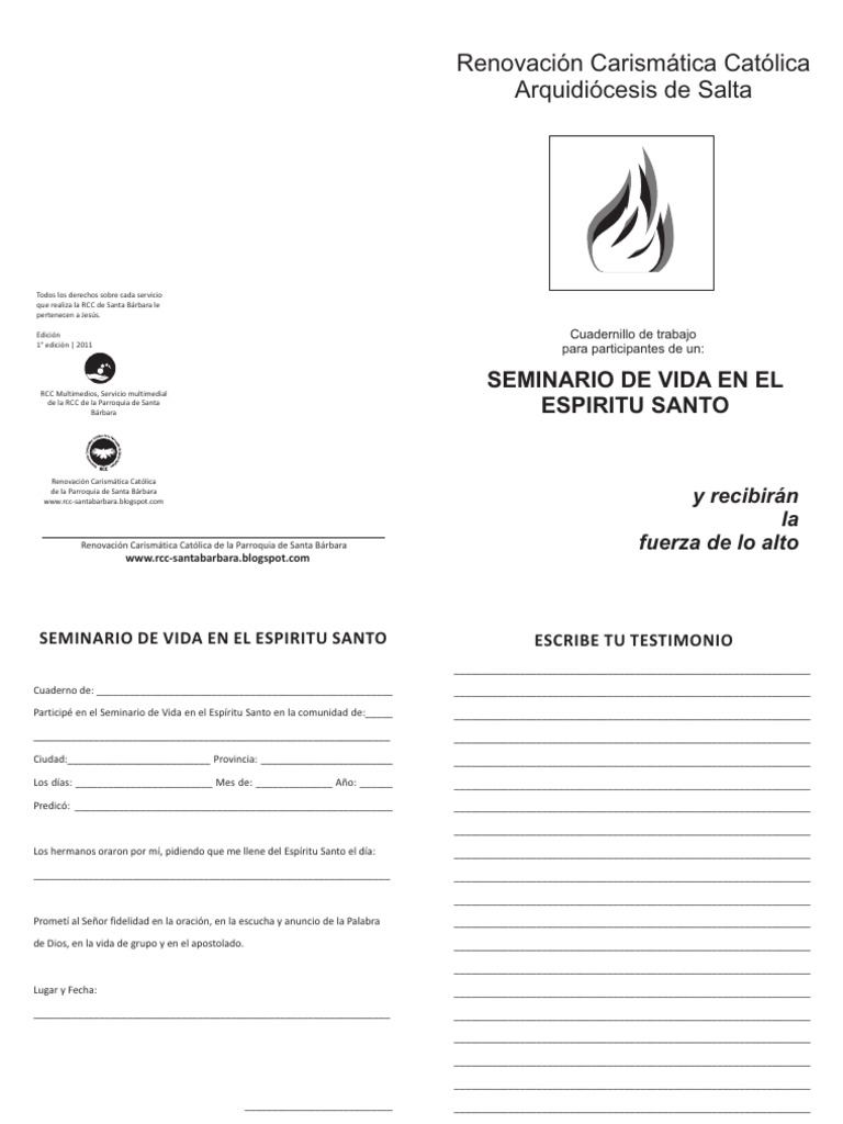 Cuadernillo de Actividades Seminario de Vida | PDF | Jesús | Pecado