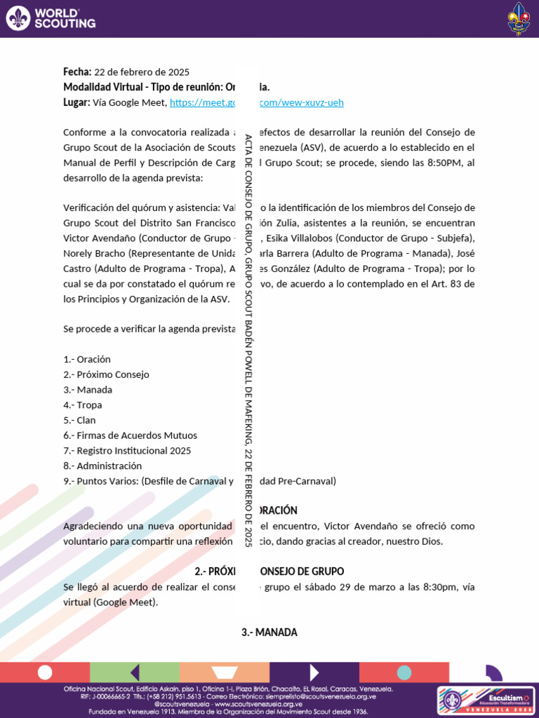MINUTA | PDF | Exploración | Venezuela