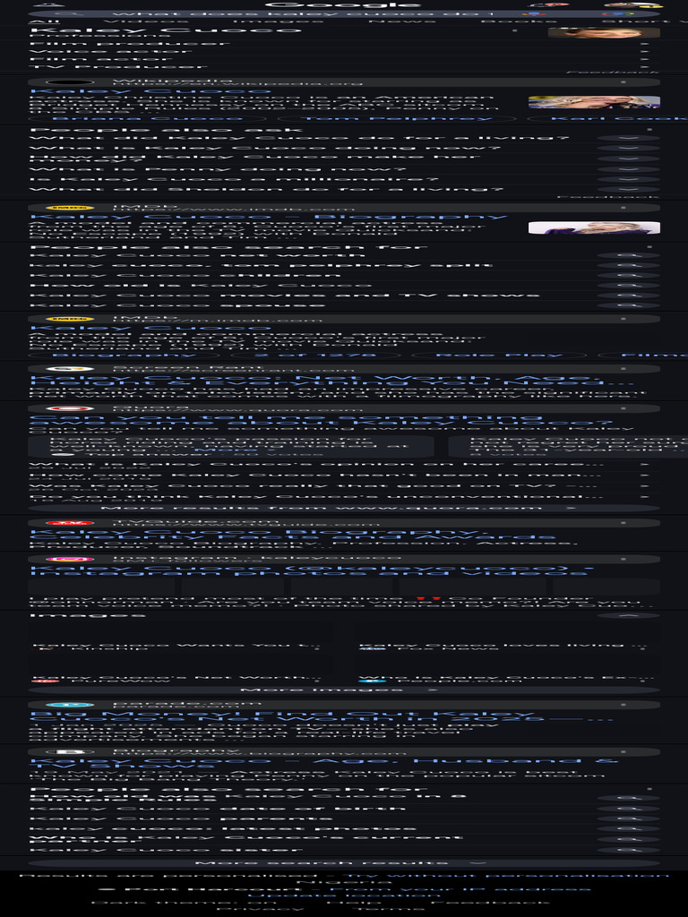 What Does Kaley Cuoco Do For A Living - Google Search 2 | PDF