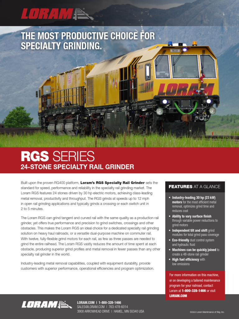 RGS SpecSheet v3 - 12 21 - Digital | PDF | Rail Transport | Transport