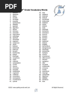 10th Grade Spelling Words LIst | PDF