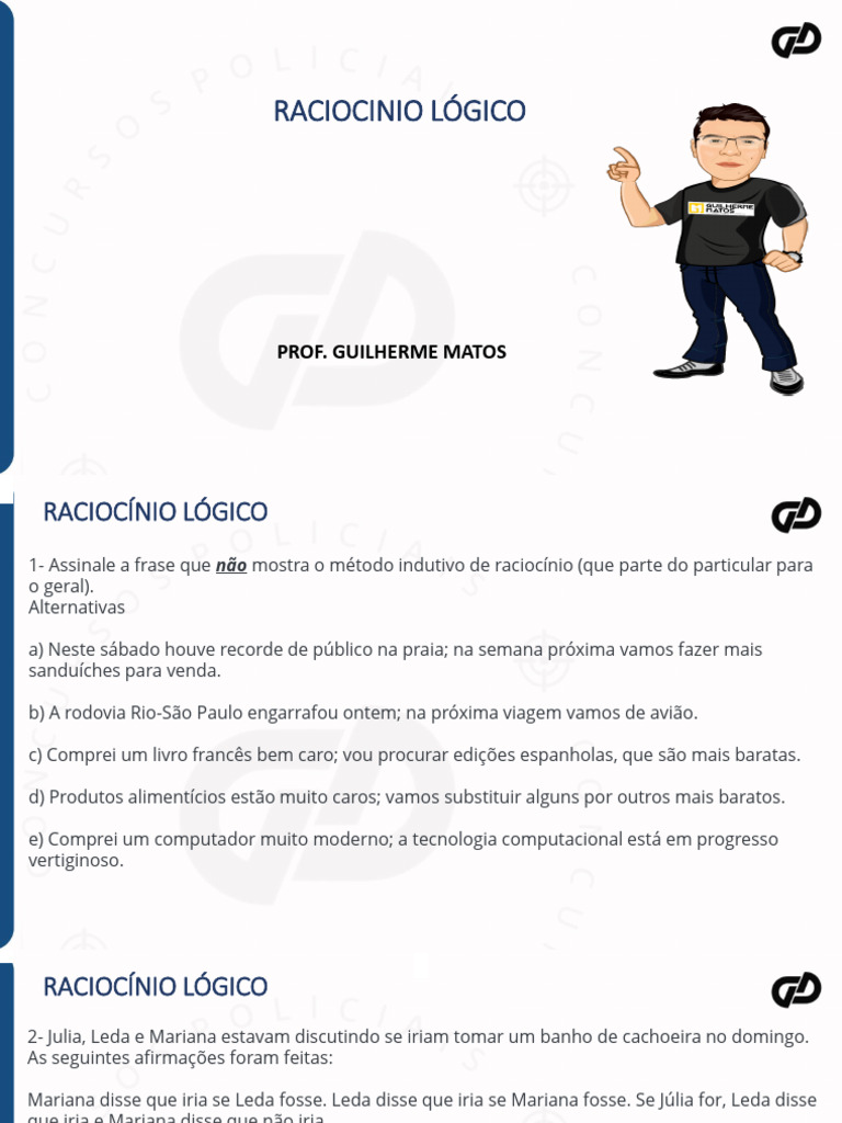 AO VIVO - 20-05-2025 (RLM) | PDF | Lógica | Probabilidade