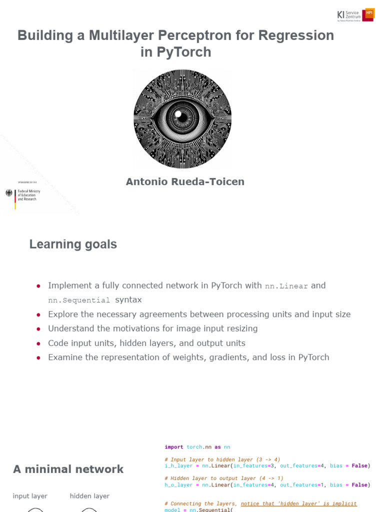Video 5 - Building A Multilayer Perceptron For Regression in PyTorch | PDF | Statistical ...