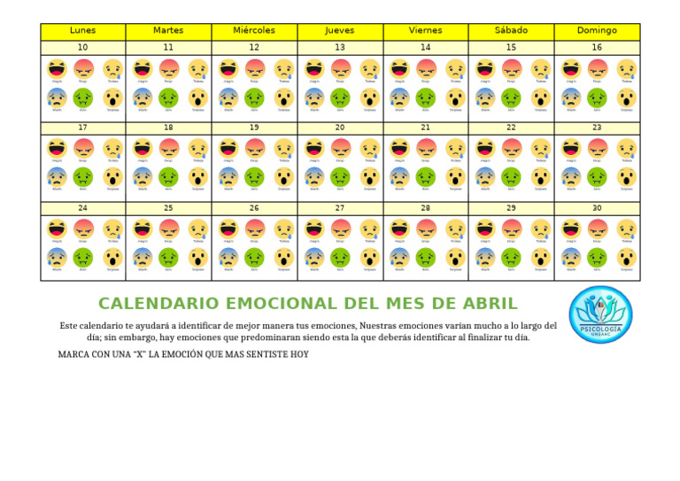 Calendario Emocional | PDF