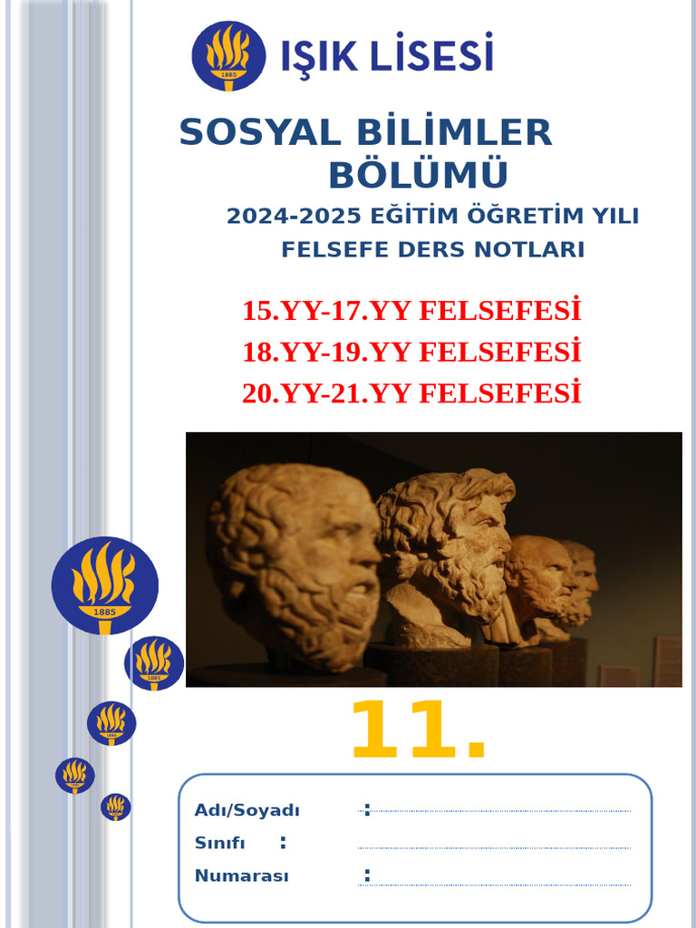 11.sınıf Felsefe DERS NOTU 2.DÖNEM | PDF