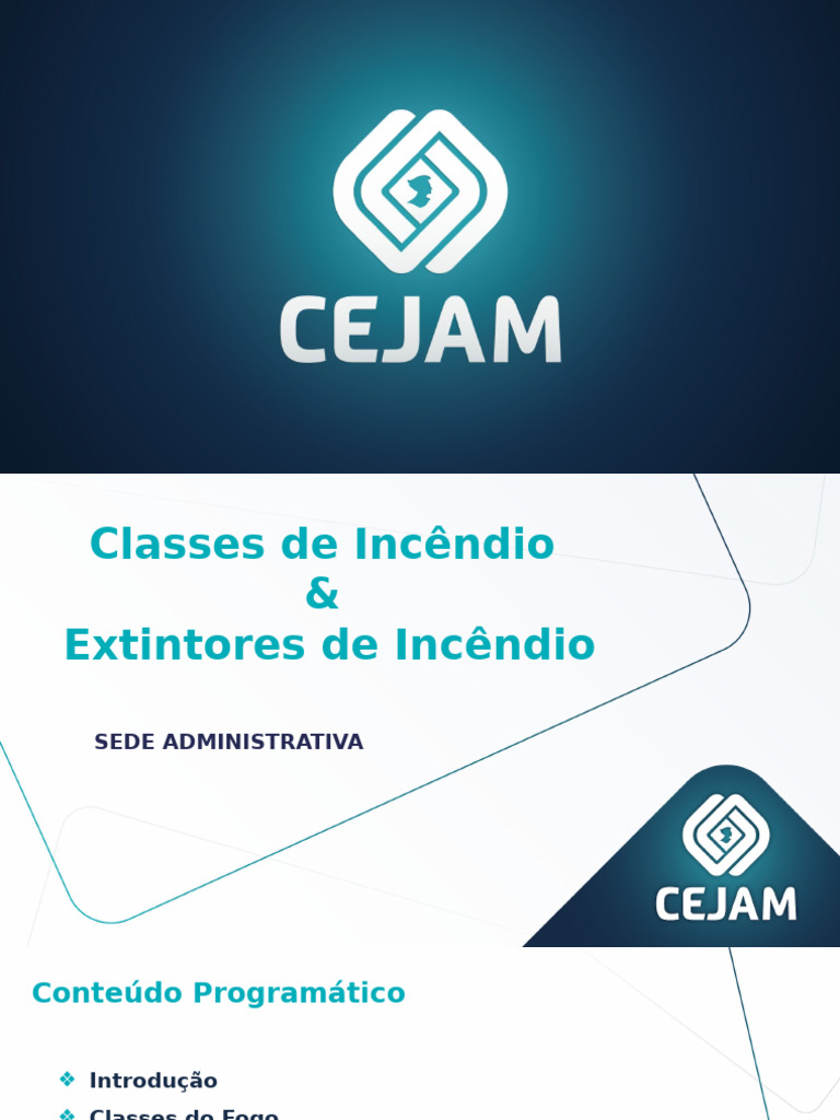 Instrução II - Classes do Fogo & Extintores de Incêndio | PDF