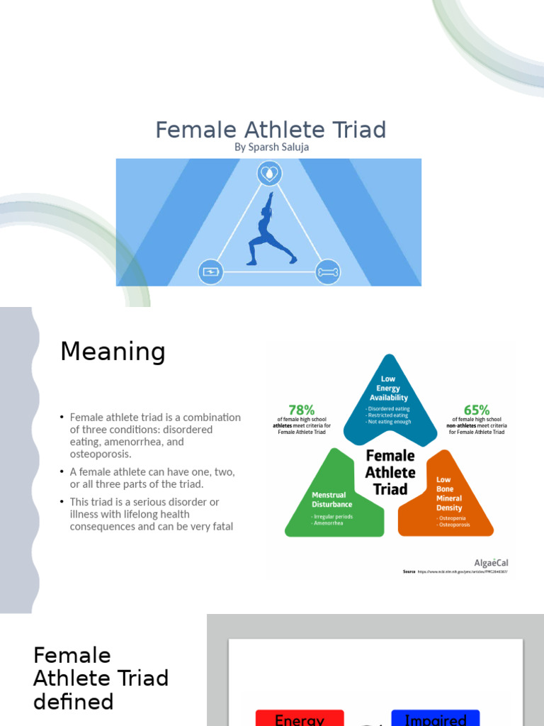 Understanding Female Athlete Triad | PDF | Menstruation | Clinical Medicine