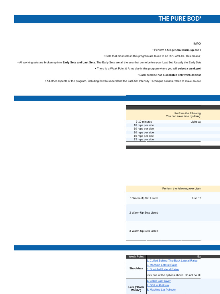 Pure Bodybuilding - Upper Lower | PDF | Weight Training ...