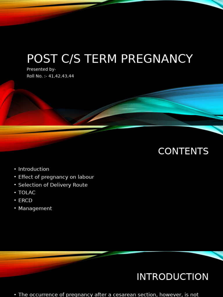 previous cs pregnancy | PDF | Caesarean Section | Childbirth