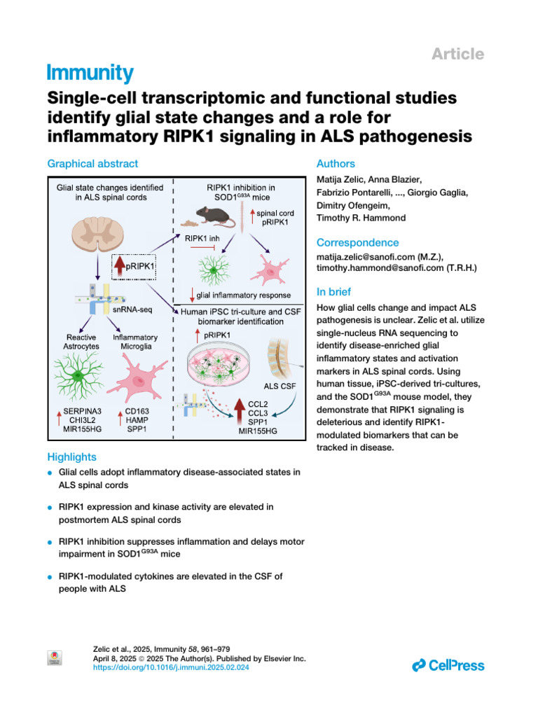 Single Cell Transcriptomic | PDF | Microglia | Astrocyte