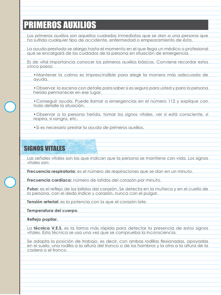 Primeros Auxilios | PDF | Primeros auxilios | Legumbres