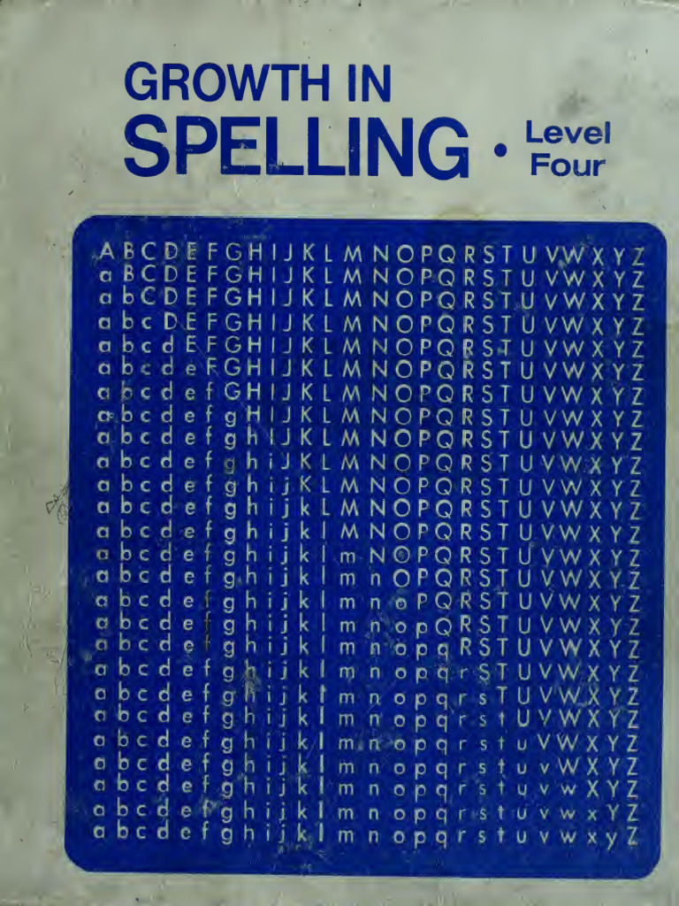 Growth in Spelling (Level Four) | PDF | Syllable | Stress (Linguistics)